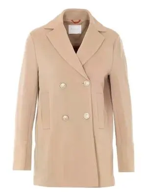 CIRCOLO 1901 Double-Breasted V-Neck Jacket Neutrals
