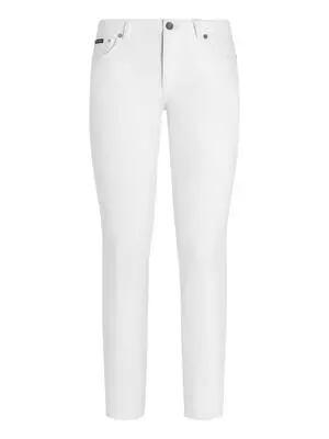 Dolce & Gabbana 5-pocket Stretch Denim Trousers - White
