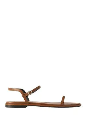 AeydĒ Nettie Leather Slingback Sandals - Brown