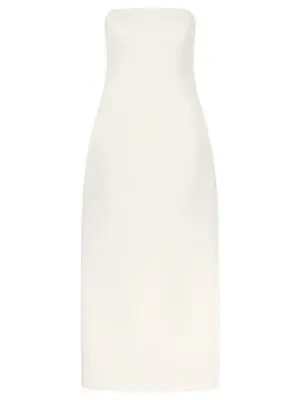 Simkhai Enid Satin Midi Dress - Neutrals