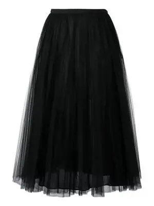 Valentino Garavani Tulle A-line Skirt - Black