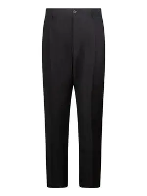 BE ABLE Pleated Wool Trousers - Black