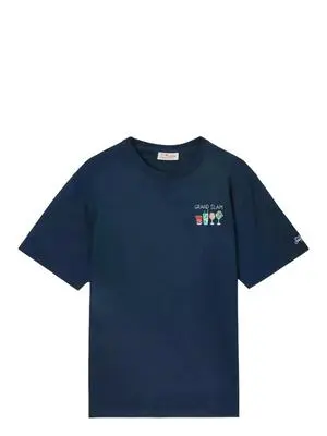 MC2 SAINT BARTH Portofino Embroidered T-shirt - Blue