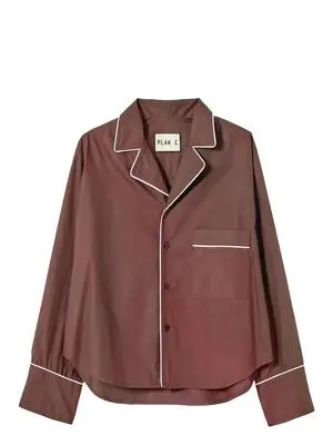 Plan C Long-sleeve Shirt - Brown