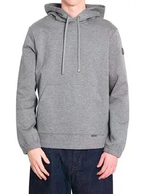 Moncler Drawstring Hoodie With Kangaroo Pocket - Grey