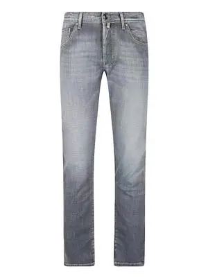 Jacob Cohen Cotton Trousers Grey