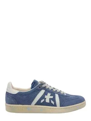 Premiata Bonnie 8033 Perforated Suede Sneakers - Blue