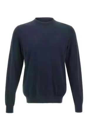 DIKTAT Ribbed Crew Neck Sweater - Blue