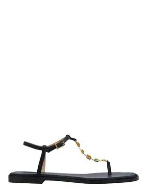 NODALETO Nodaleto Jewel Embellished T-Strap Sandals