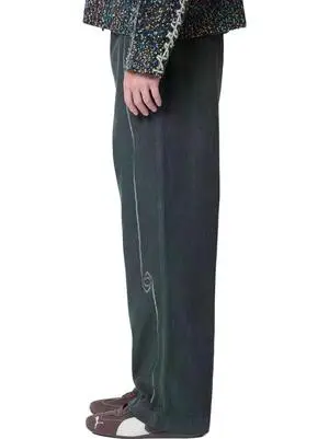 ACHM Logo Motif Trousers - Black