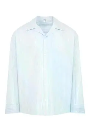 Loewe Striped Cotton Shirt - Blue