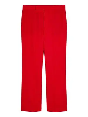 MARIA MCMANUS Maria McManus High-Waisted Stretch-Wool Cropped Trousers