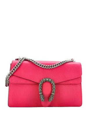 Gucci Gucci Dionysus Small Shoulder Bag In Leather Neutrals