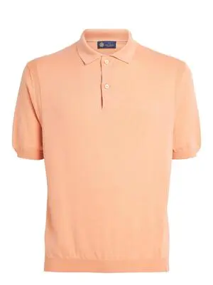 Paul & Shark Silk-cotton Polo Shirt - Yellow