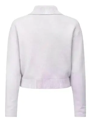 ALLUDE Zip Fastening Collar Jacket - Grey