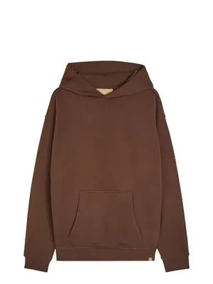 NOW YOU LIVE Harcourt Hooded Cotton-blend Sweatshirt - Brown