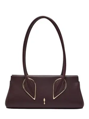 CHRISTIAN LOUBOUTIN Venus Leather Shoulder Bag - Brown