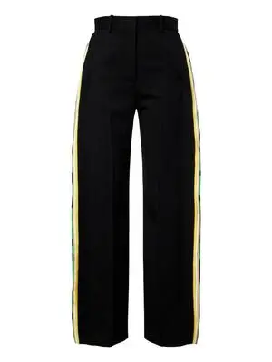 Loewe Wool Wide-leg Pants - Black