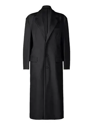 Issey Miyake Simple Ensemble Single-breasted Coat - Black