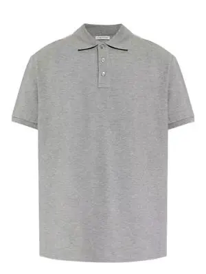 Moncler Stripe-detail Polo Shirt - Grey