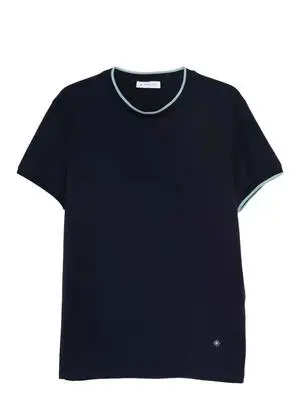 MANUEL RITZ Shot-sleeve T-shirt - Blue