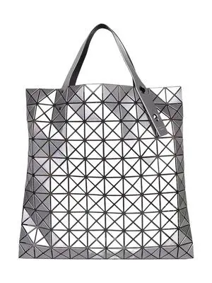Issey Miyake Geometric Panelled Shoulder Bag - Silver