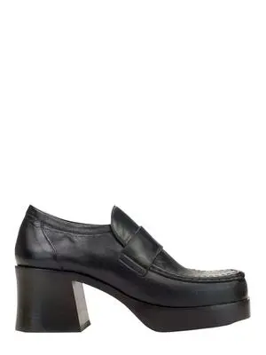 Marni Pierced Platform Loafers - Black