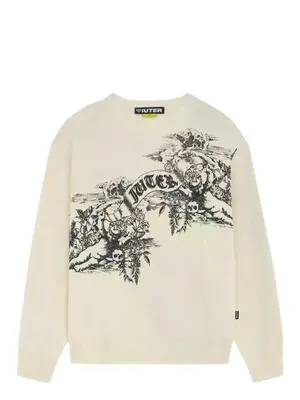 IUTER Paradise Print Jumper - Neutrals