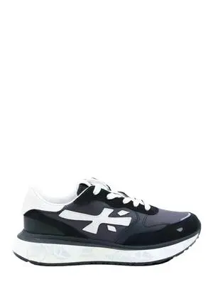 Premiata Lauryn Logo Suede Trainers Blue