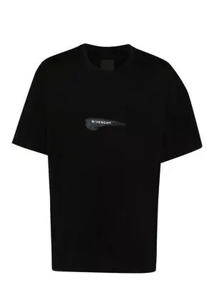 Givenchy Logo-embroidered Wings-print T-shirt - Black