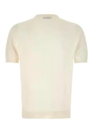 John Smedley Crew Neck Kempton T-shirt - Neutrals