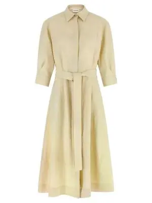 P.a.r.o.s.h Belted Shirt Dress - Neutrals