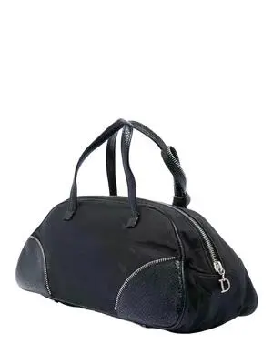 Dior Nylon And Calfskin Bow Handbag - Black