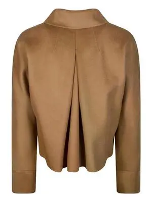 Max Mara Triumph Button-up Collared Cropped Jacket - Brown