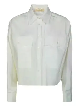 Max Mara Asymmetrical Cotton Shirt - Neutrals