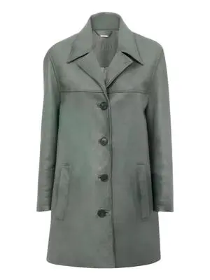 CHLOÉ Chloé Buttoned Leather Coat