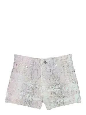 HAIKURE Brit Snake Denim Shorts
