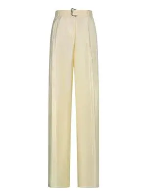 Blumarine Belted Pleated Trousers - Neutrals