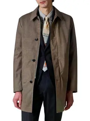 Paul Smith Wool Button Coat - Brown