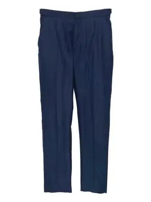 TOM FORD Buttoned-waist Trousers - Blue