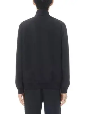 Valentino Garavani Nylon Sweatshirt With Vgold - Black