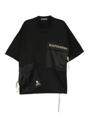 MASTERMIND WORLD Logo-embroidered T-shirt - Black