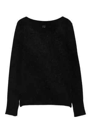 MARCCAIN Marc Cain Long Sleeve Boat Neck T-shirt - Black