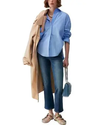 Liu Jo Long Sleeve Button Shirt - Blue