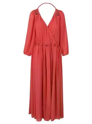 JOVONNA Coral Maxi Dress - Orange