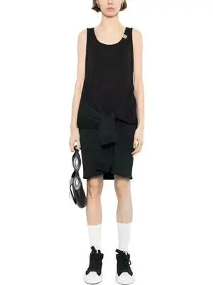 Mihara Yasuhiro Logo-patch Mini Dress - Black