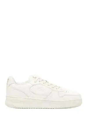 Lacoste L001 Lace-up Embossed Logo Sneakers - Neutrals