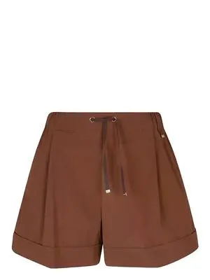 Herno Patch Pocket Tailored Shorts - Brown