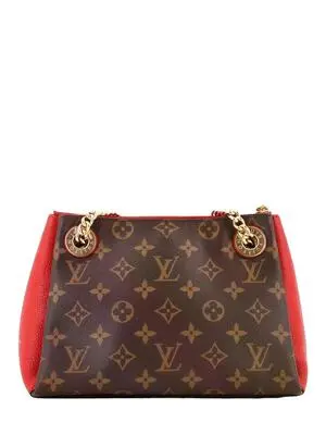 LOUIS VUITTON Monogram Canvas Leather Bb Shoulder Bag - Red