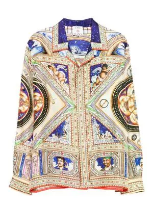 Casablanca Printed Shirt Neutrals